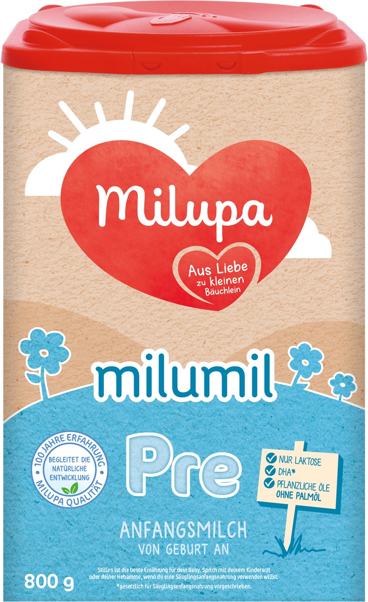 Milumil Pre Anfangsmilch (von Geburt an) | Milupa