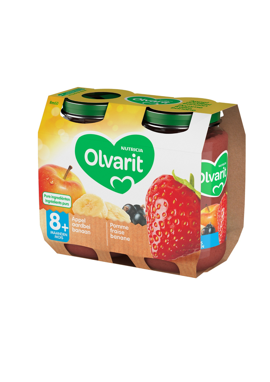 Olvarit | Pomme Fraise Banane | Nutricia Baby