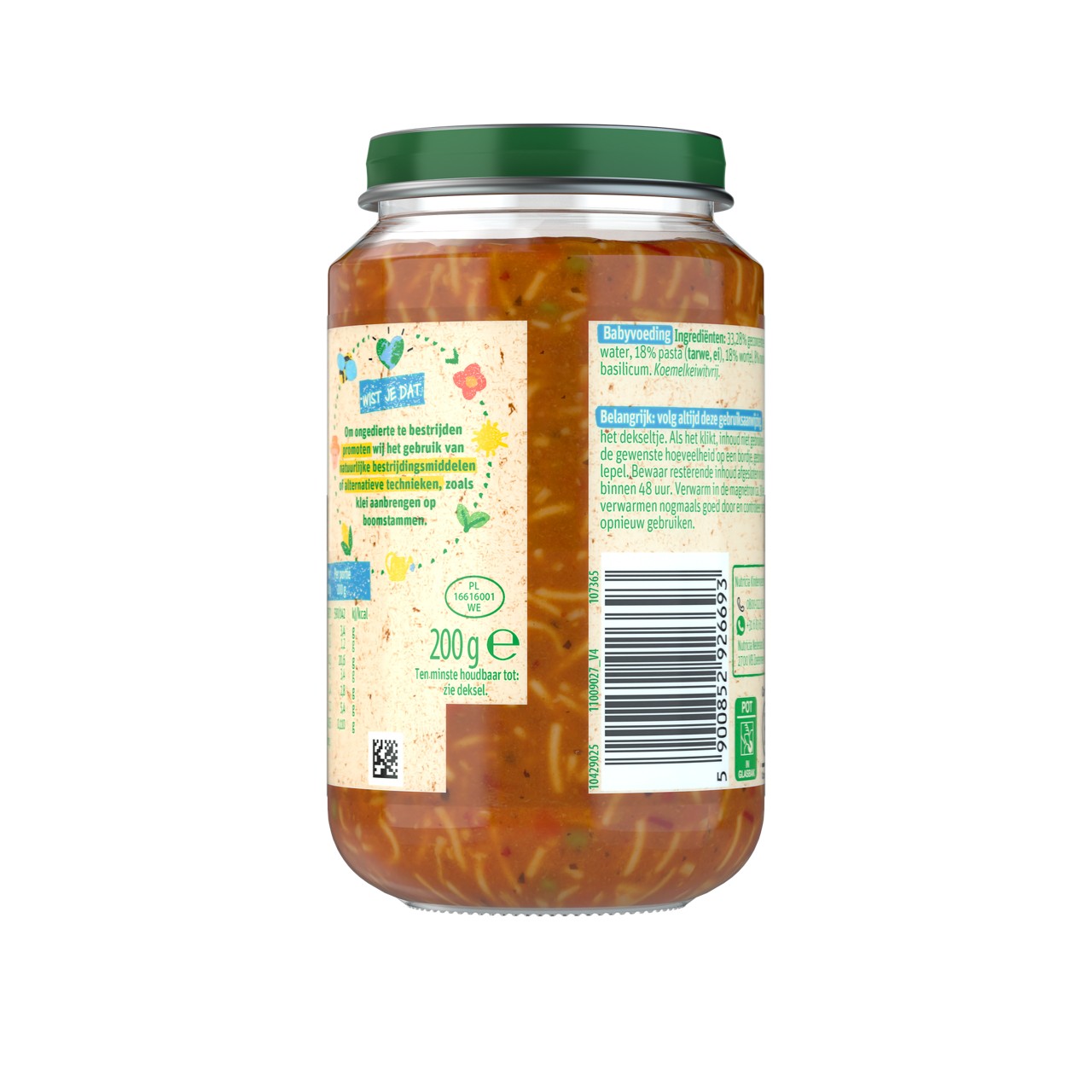 Olvarit | Spaghetti Bolognese | 8 maanden babyvoeding