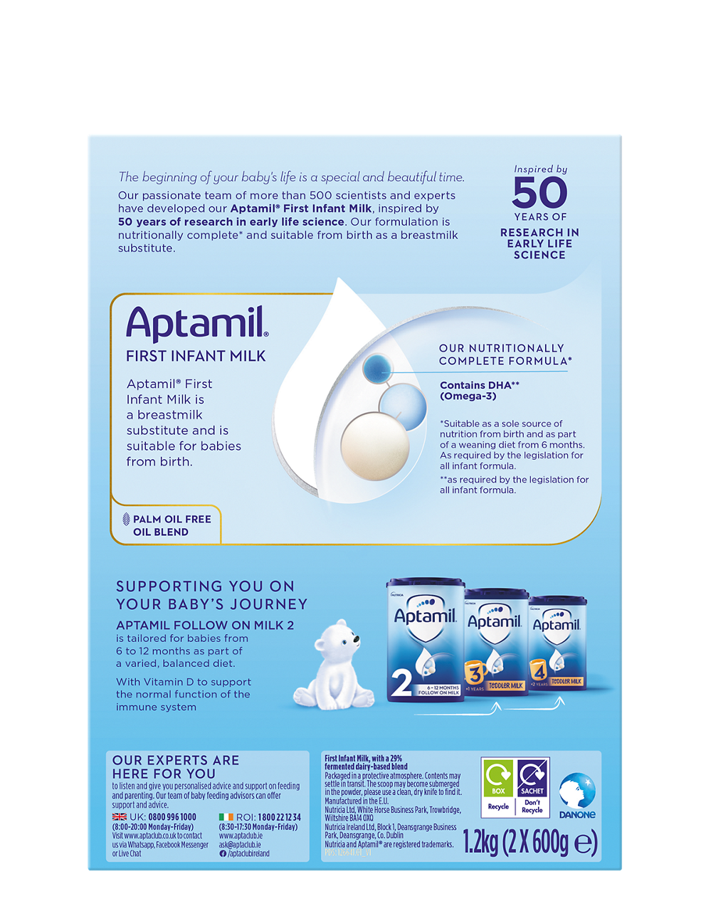 Aptamil Infant Formula 1.2kg Big Pack | Aptaclub UK