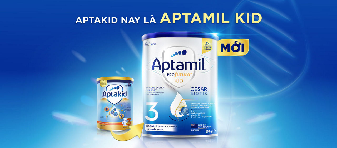 Aptamil Profutura Kid Cesarbiotik 3 | Dành cho trẻ từ 24 tháng tuổi trở lên
