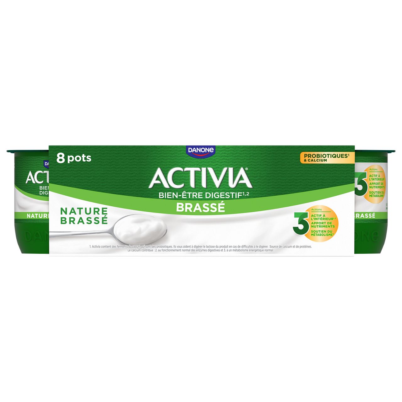 Activia Brassé Nature | Spécialité laitière fermentée probiotiques ...
