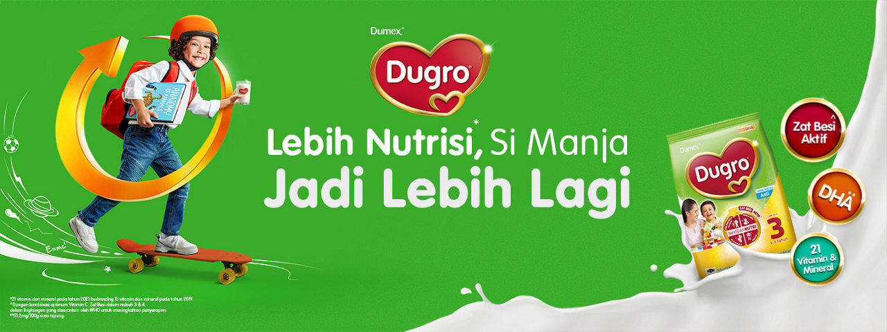Dugro® Malaysia | Susu Formula Untuk Anak Berusia 1-9 Tahun