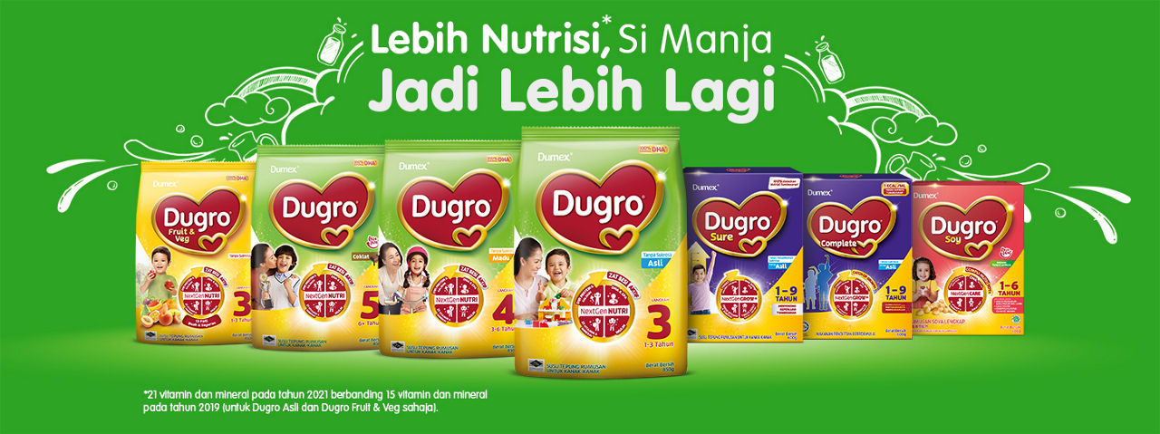 Dugro® Malaysia | Susu Formula Untuk Anak Berusia 1-3 Tahun