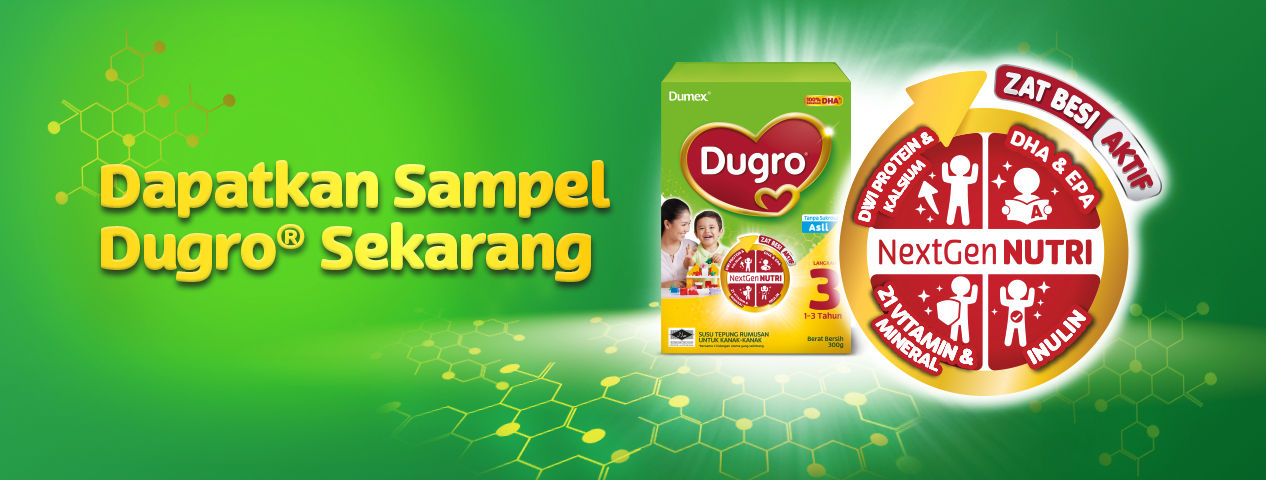 Sampel Susu Formula Percuma - Dugro Fruit & Veg | Dugro® MY