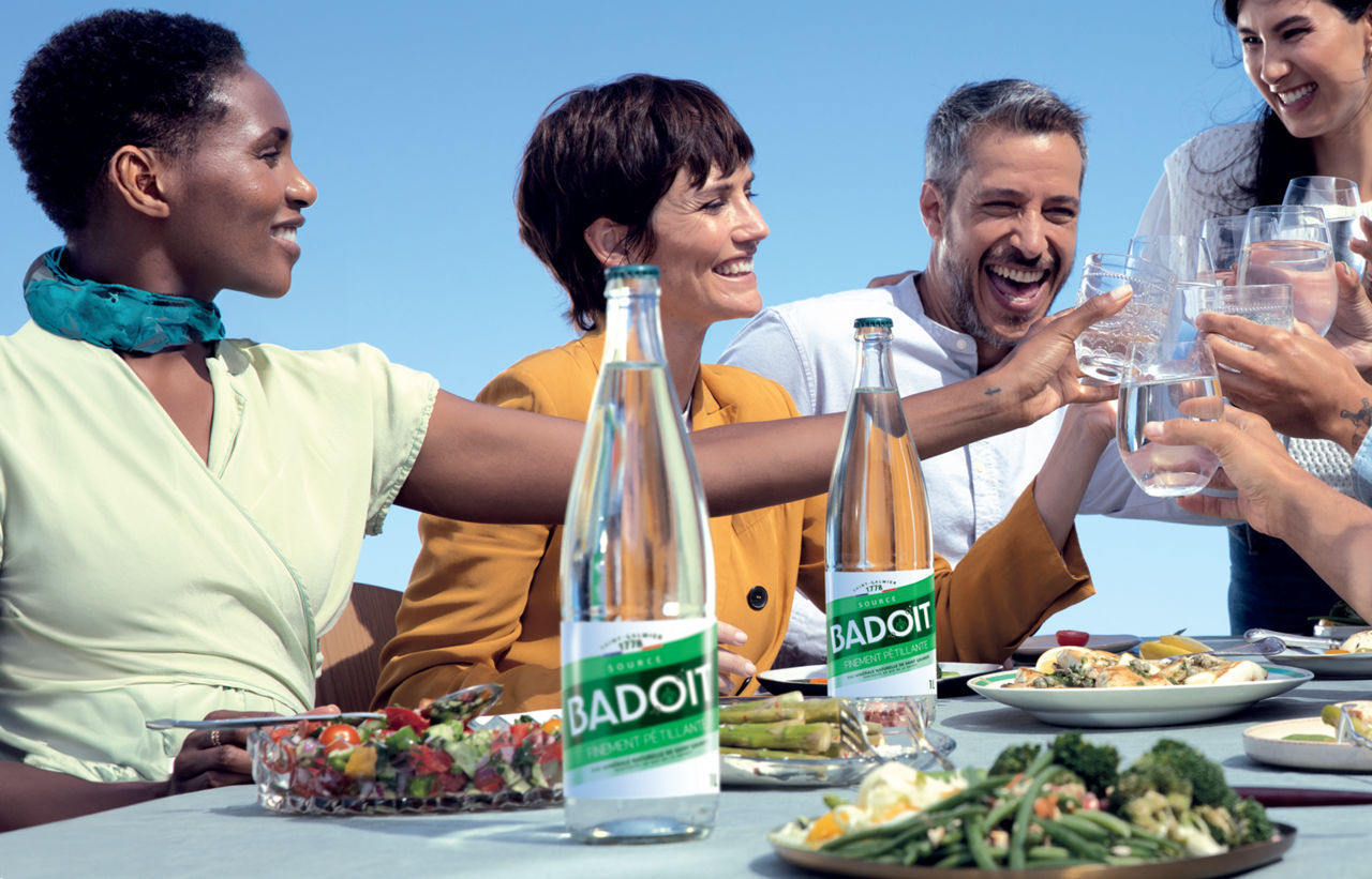 L'eau gazeuse Badoit
